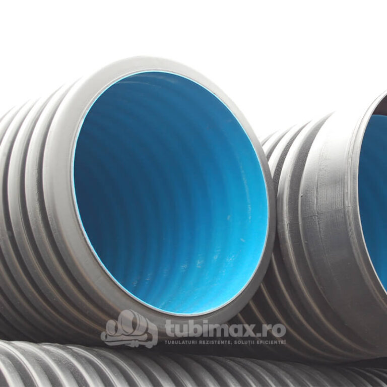 Teava Drenaj 200 HDPE SN4 Dext228/Dint 200mm 6m - Tubimax